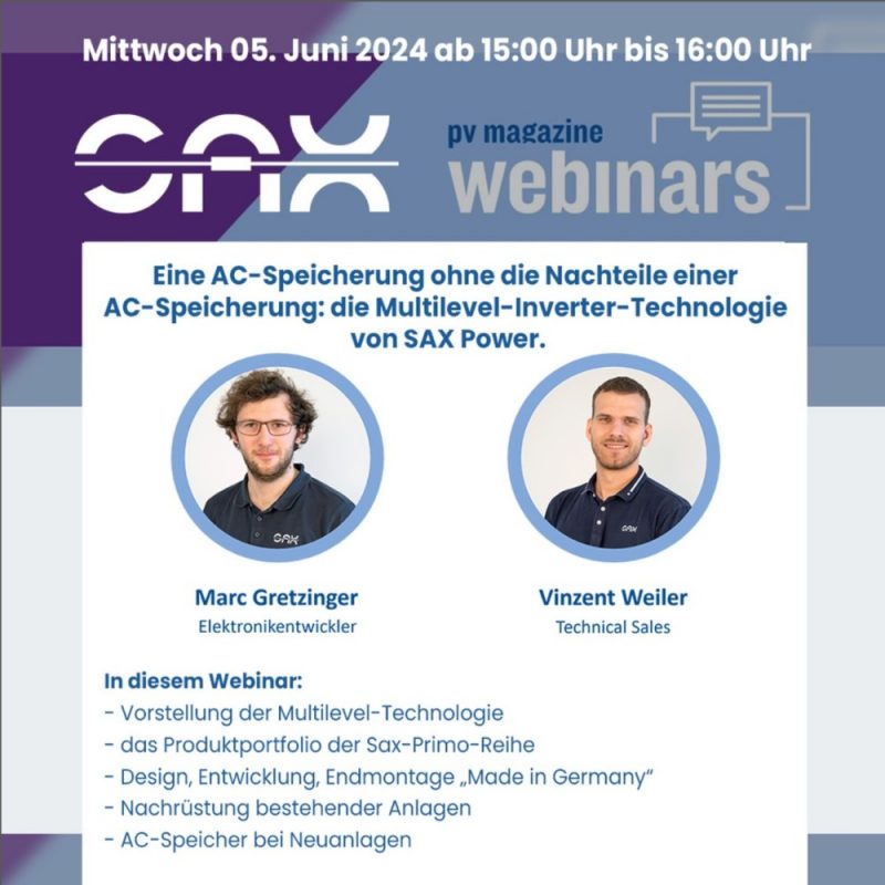 Aktuelles Archive - SAX Power GmbH