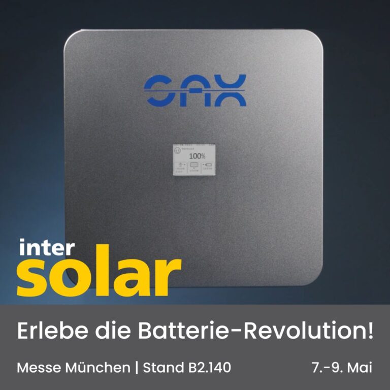Der neue 7,7 kWh AC Speicher von SAX - SAX Power GmbH